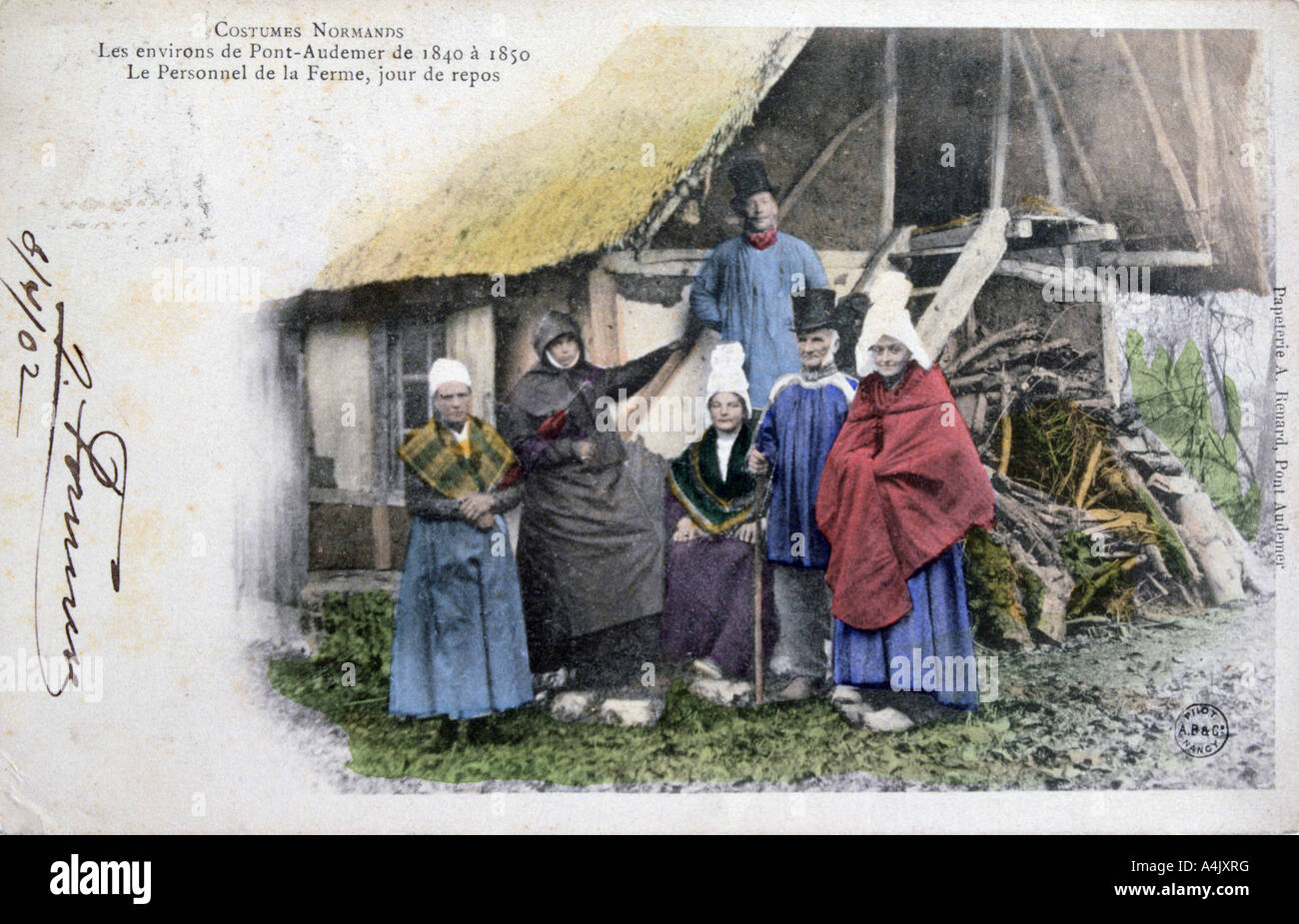 'Native Costume of Pont Audemer, Normandy', 1902. Artist: Unknown Stock ...