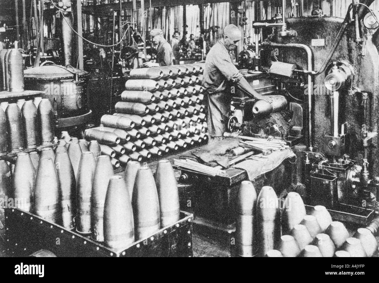 German Factory Worker Black and White Stock Photos & Images - Alamy