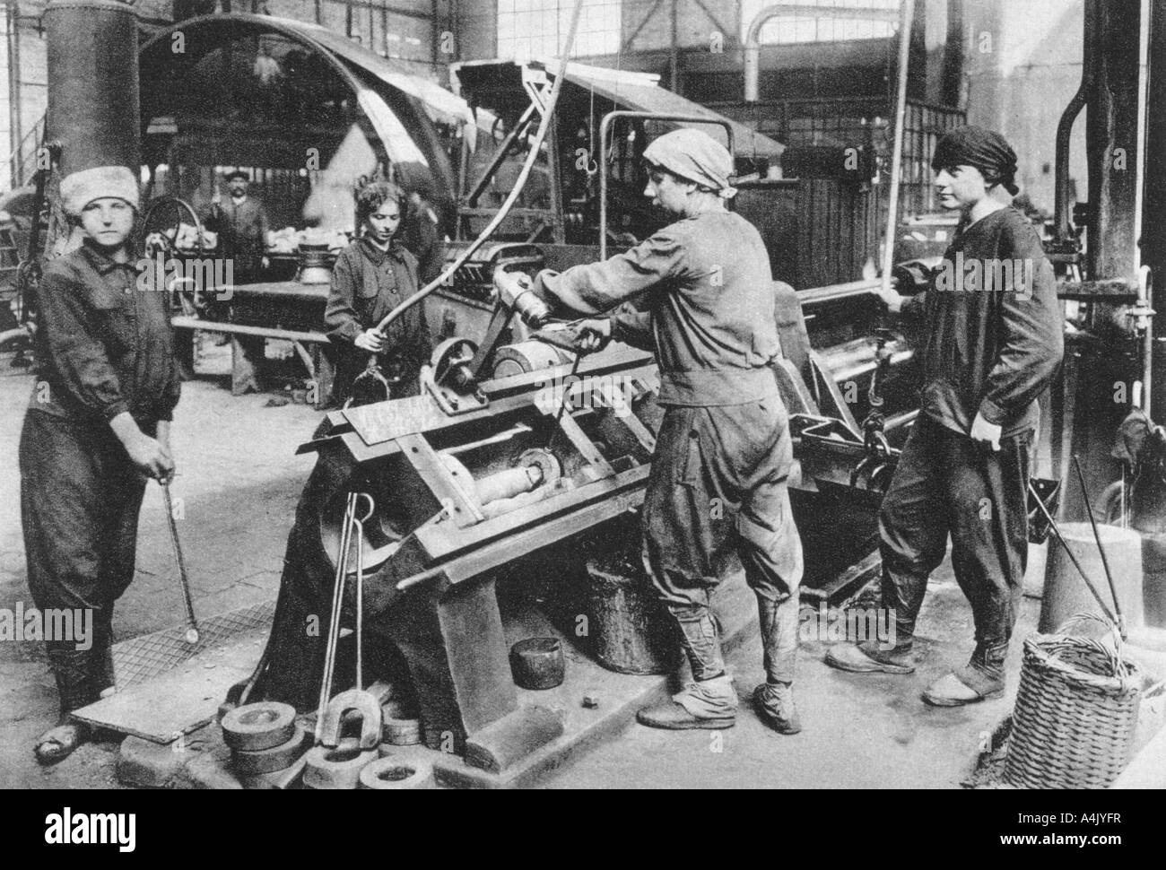 German state munition factory, World War I, 1917. Artist: Unknown Stock ...