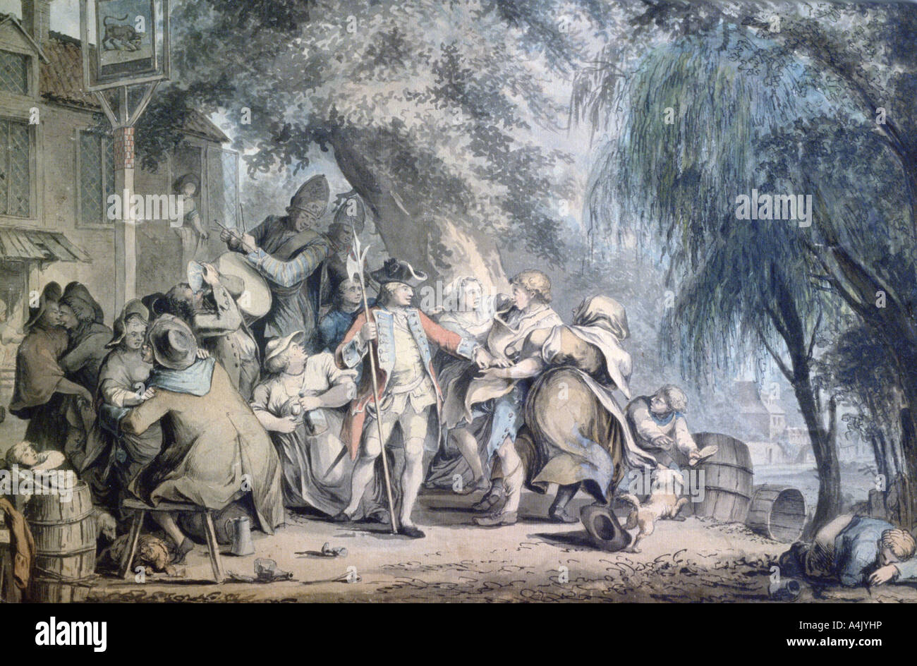 'The Recruiting Sergeant', 18th century. Artist: Samuel Hieronymus ...