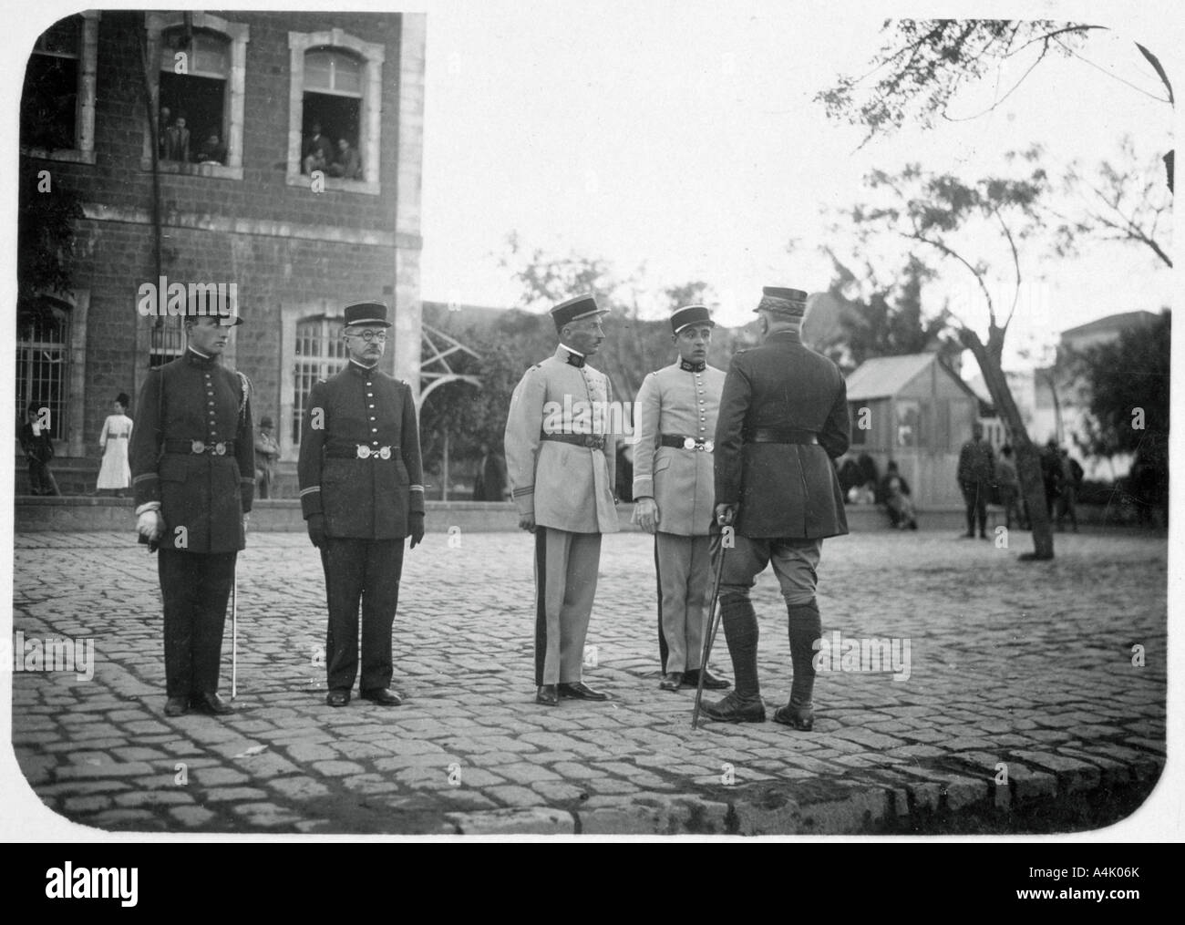 Officers of the French Foreign Legion, Syria, 20th century. Artist ...