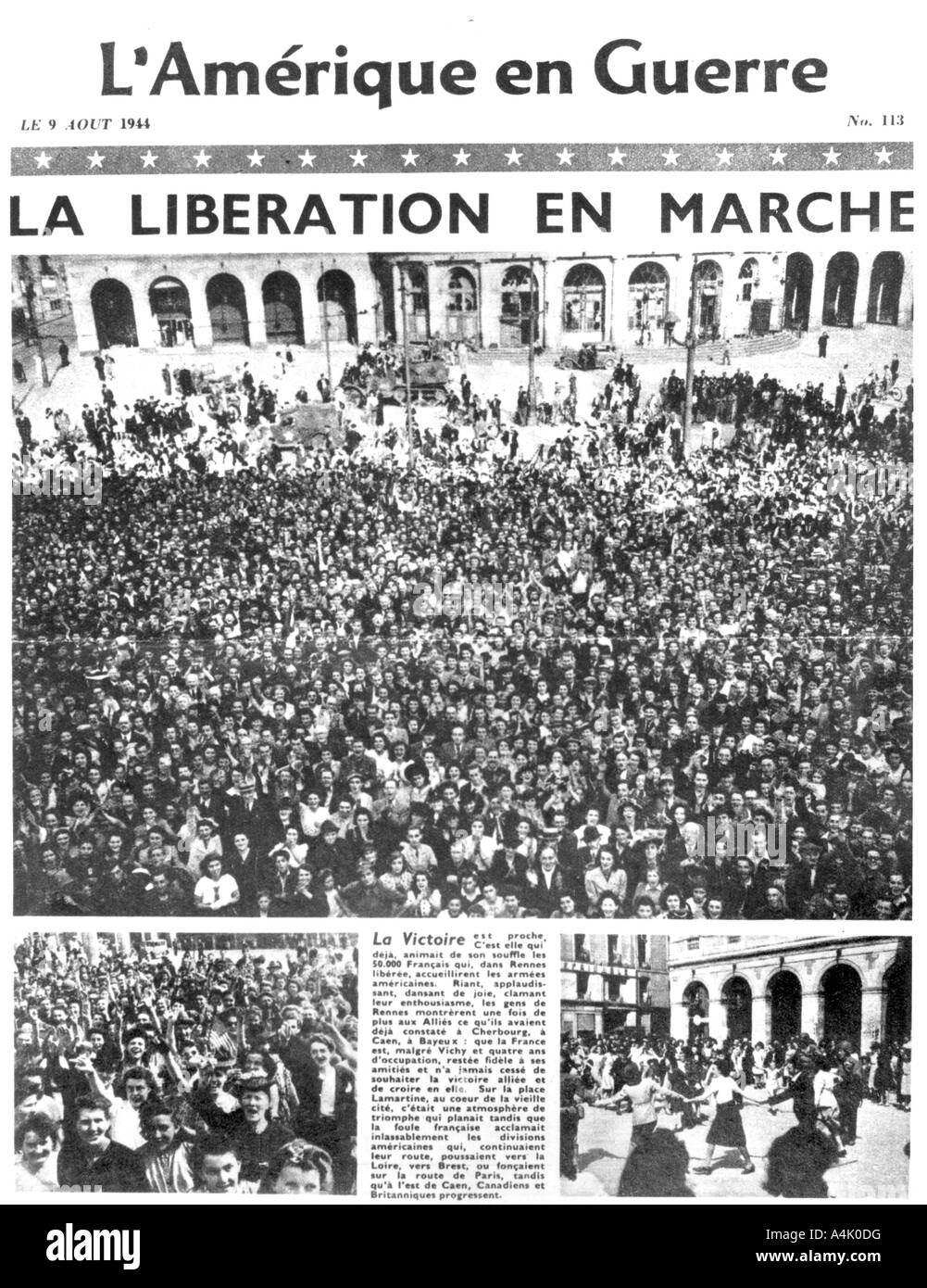 1944 newspaper front hi-res stock photography and images - Alamy