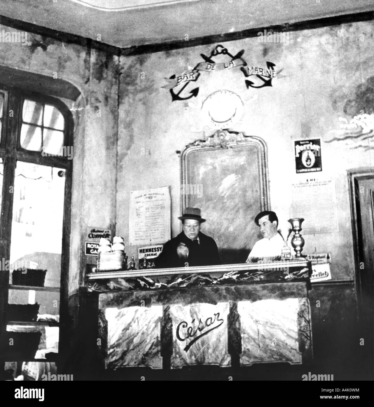 Raimu, French actor, appearing in a performance of Marcel Pagnol's play ...