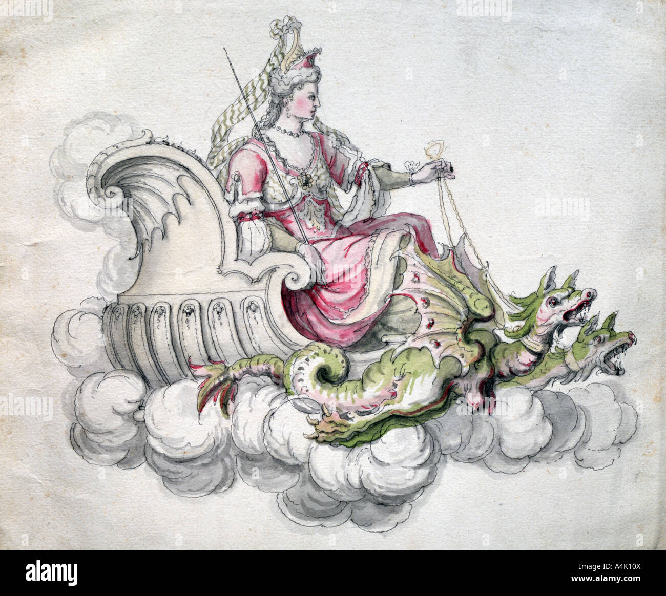 'Chair of Médée', c1675. Artist: Jean Berain Stock Photo - Alamy