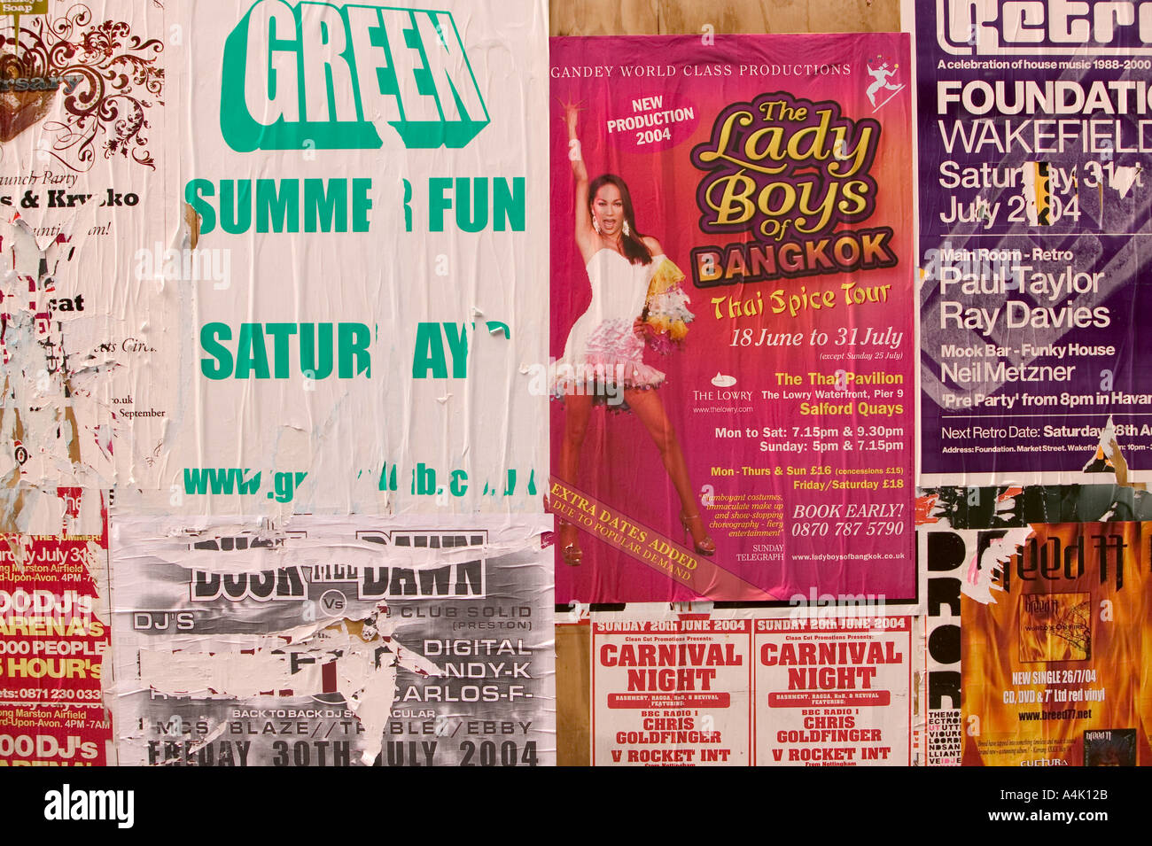 fly posters in Preston Stock Photo - Alamy