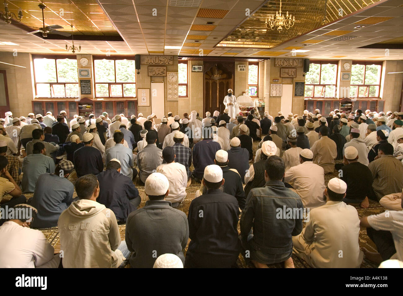 British muslims at friday prayers in a preston mosque Stock Photo - Alamy