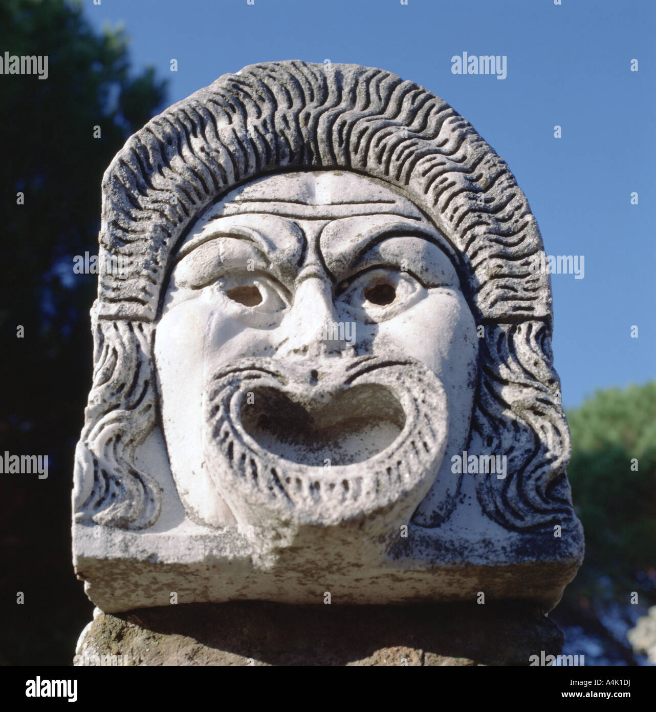 Roman amphitheatre carving. Artist: Unknown Stock Photo - Alamy