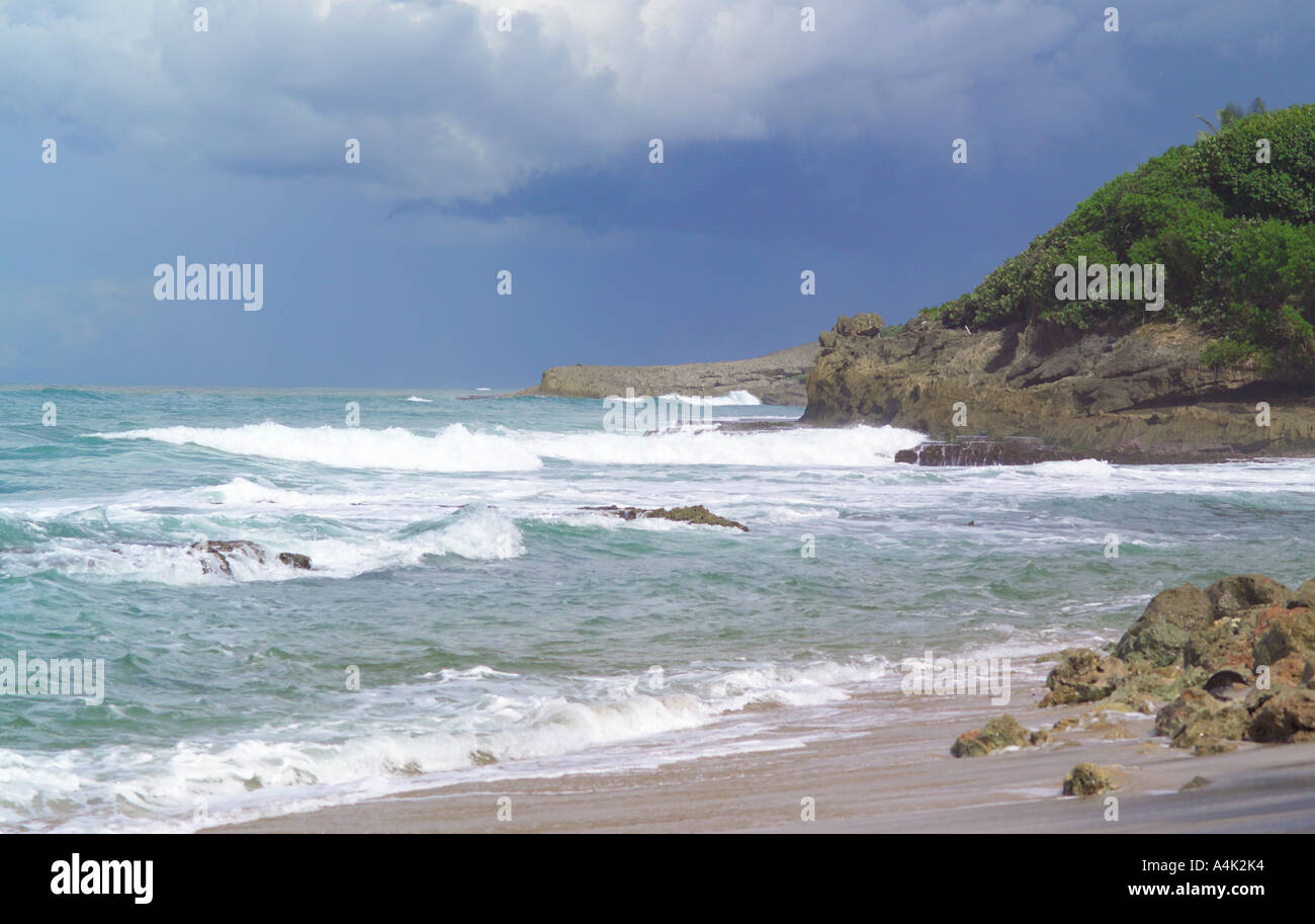 Stormy surf a on a Puerto Rican Atlantic beach in October Stock Photo ...