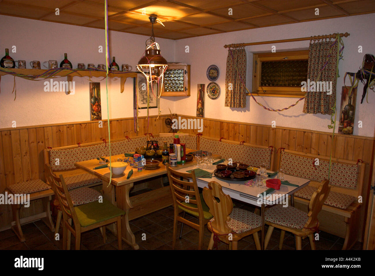 Party room built in the cellar of a house in Germany. party keller ...