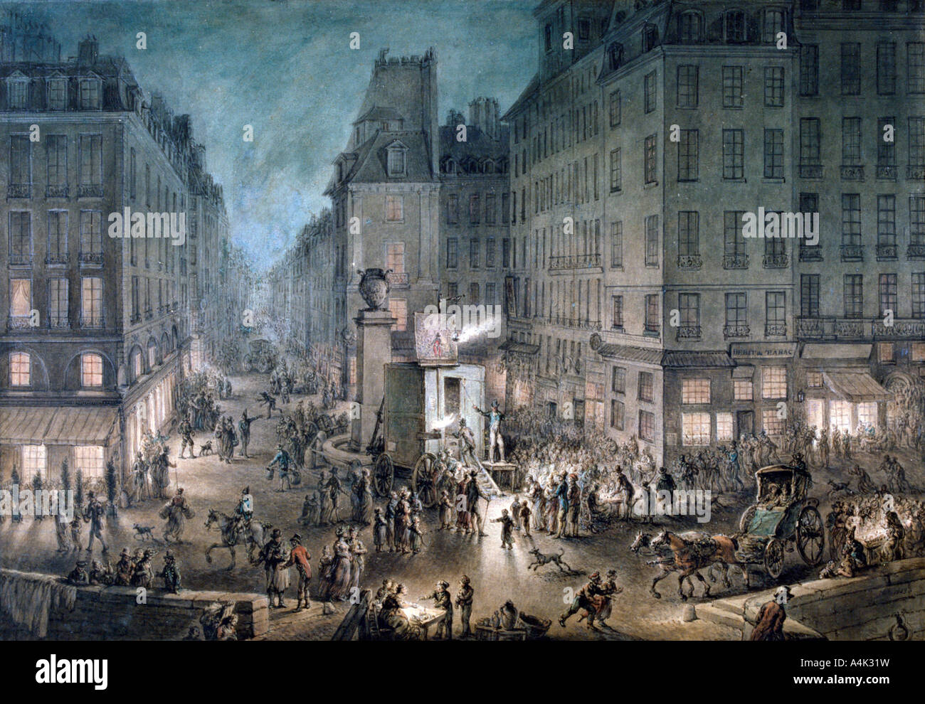 'Parade on the Place de L'Ecole', 1823. Artist: Jean Pierre Norblin ...