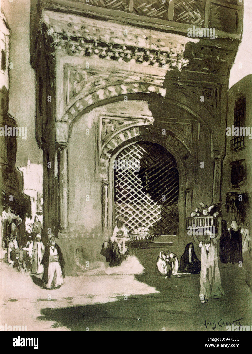 El-Sebil, Cairo, Egypt, 1928. Artist: Louis Cabanes Stock Photo - Alamy