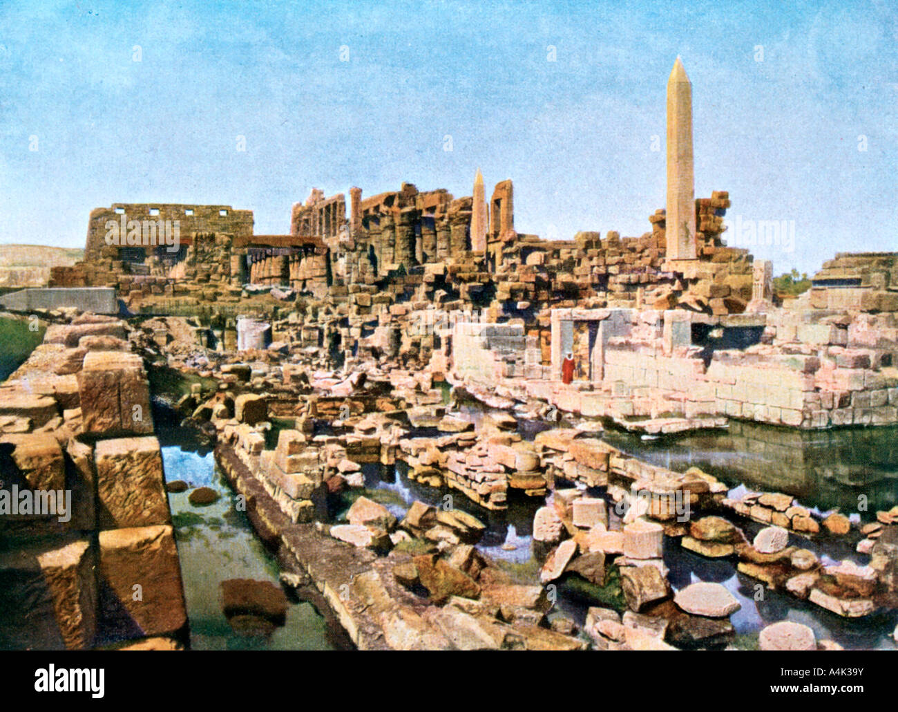 General view of the Grand Temple of Amun-Re, Karnak, Luxor, Egypt, 20th ...