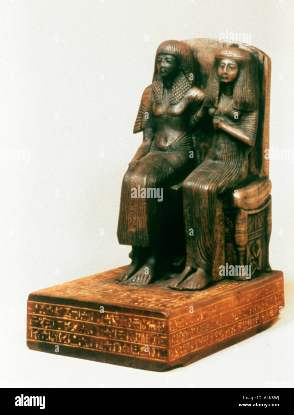 Amenemope and Female, Egyptian, 19th Dynasty. Artist: Unknown Stock ...