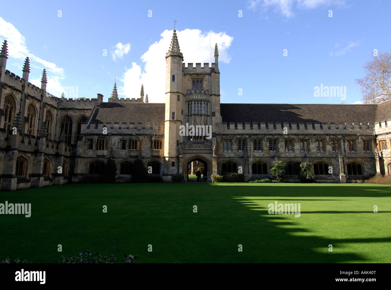Magdalen College Cloisters and Founder's Tower Stock Photo - Alamy
