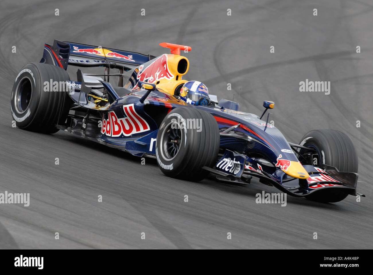 David Coulthard SCO in his Red Bull Racing Renault RB3 racecar at the ...