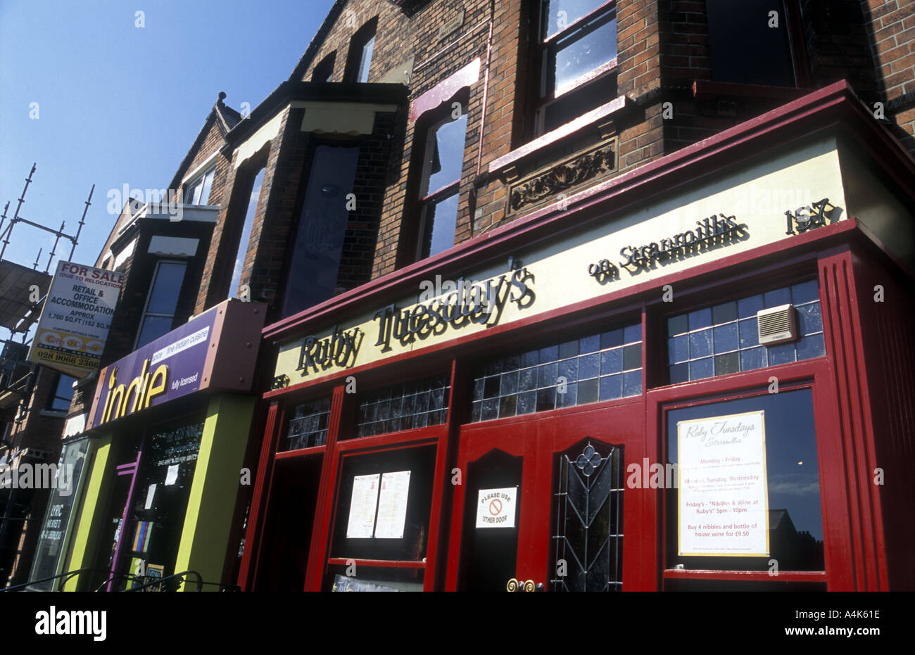 Ruby Tuesday Restaurant and Bar Stranmillis Road Belfast Northern ...