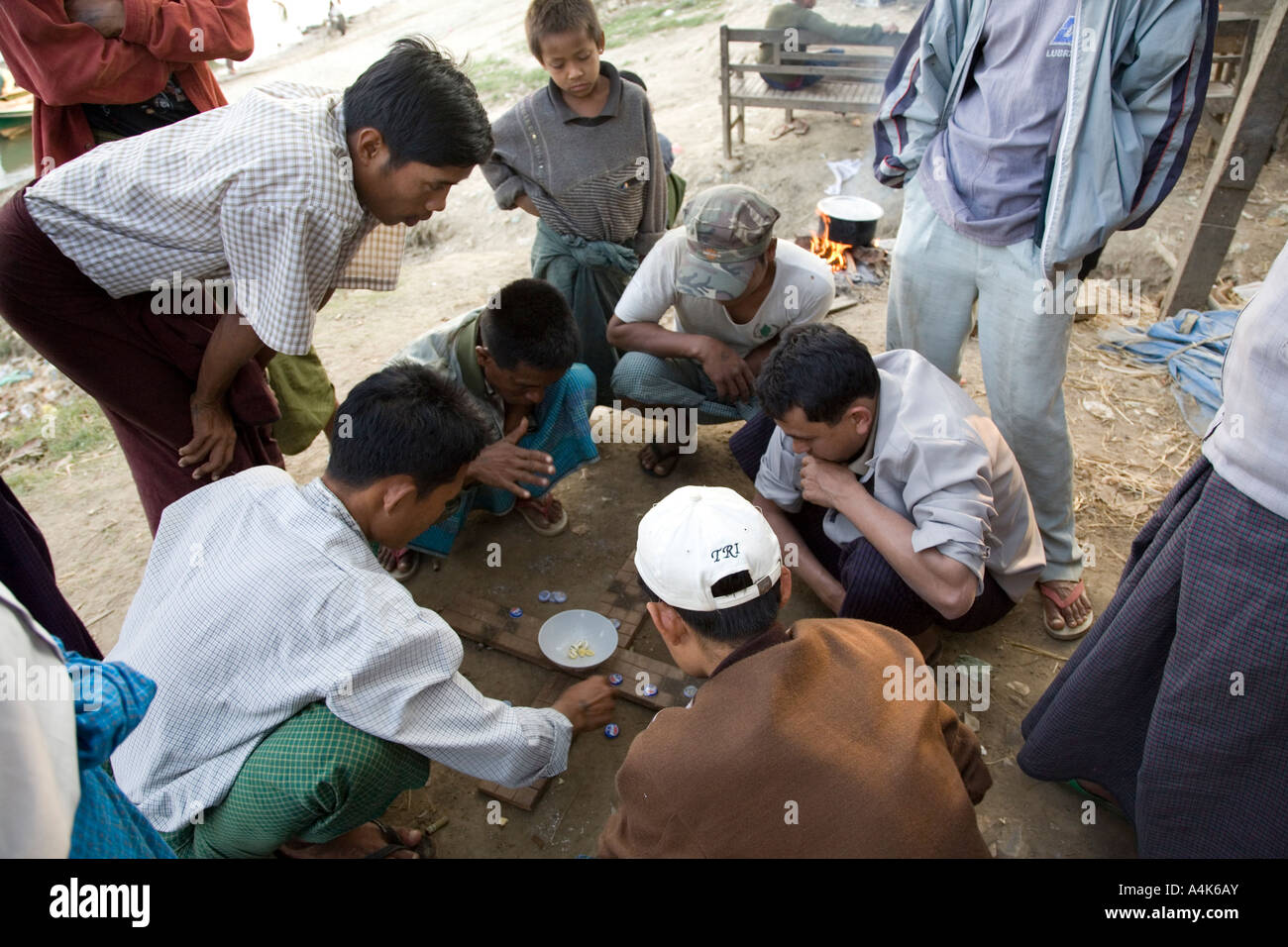 Board Game, Katha, Myanmar Stock Photo - Alamy
