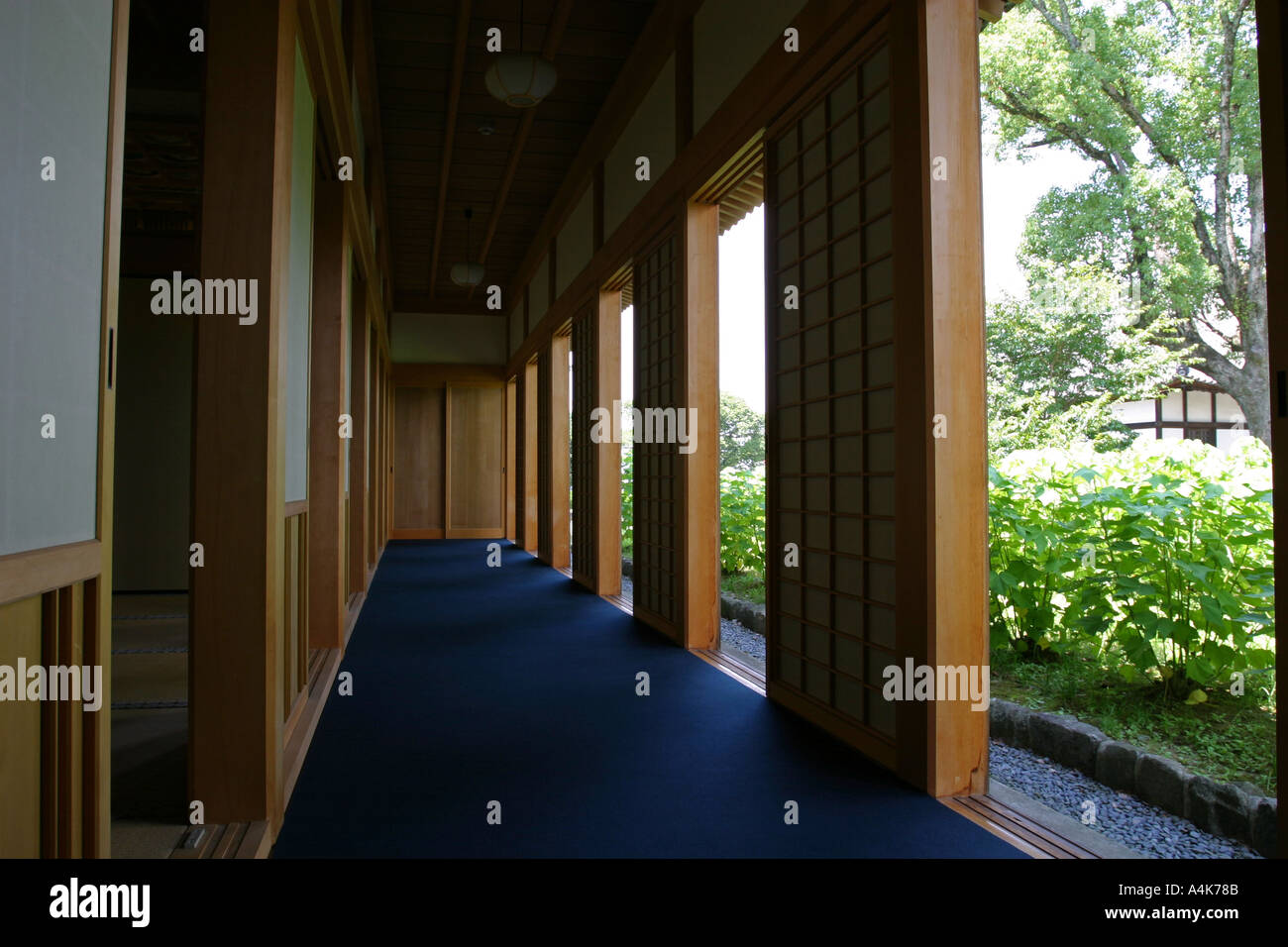 The inside of ancient Asuka dera temple in Asuka village Nara Japan ...
