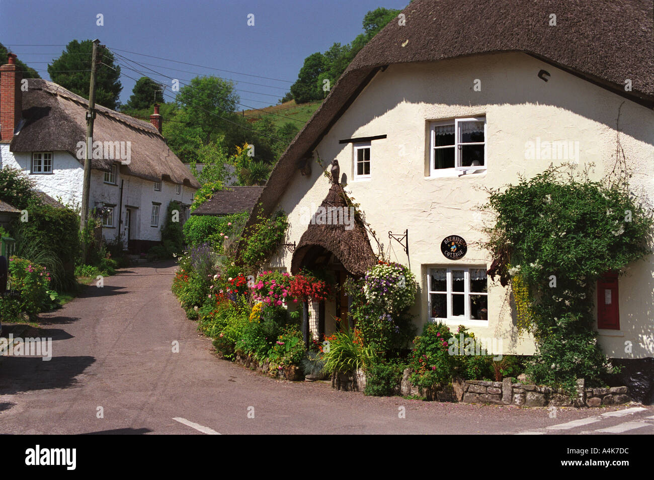 Devon coastal village of Branscombe Stock Photo - Alamy