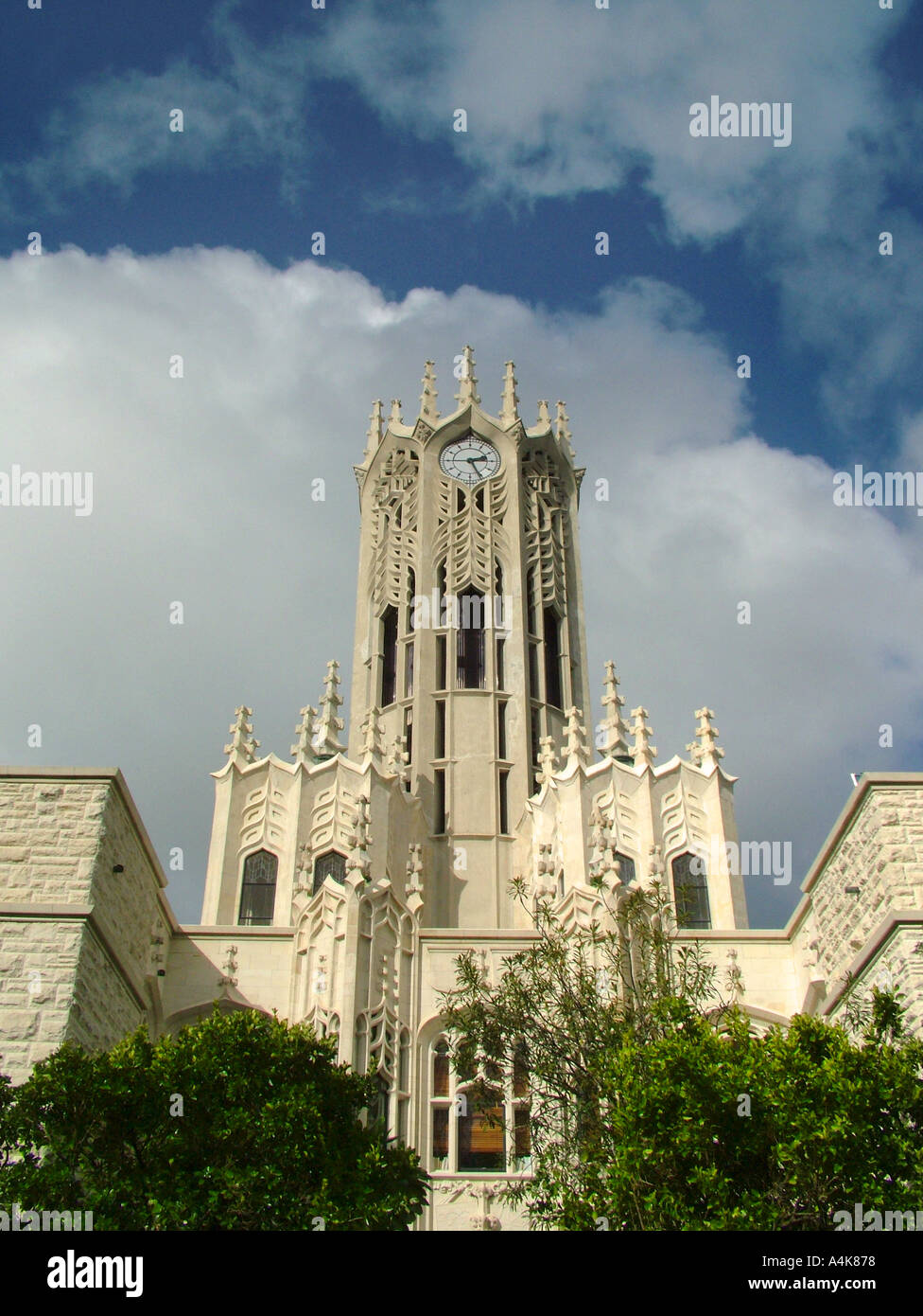 Clock Tower Auckland University campus Buildings Auckland New Zealand ...