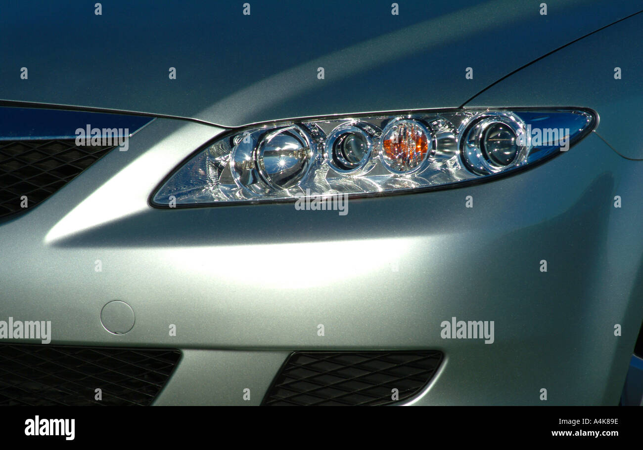 silver Honda Accord car front light cluster Stock Photo - Alamy