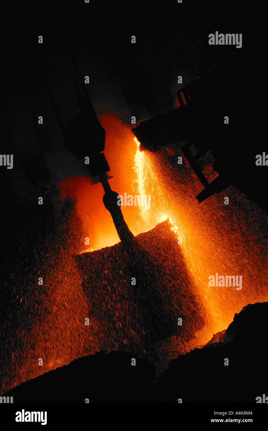 A molten steel factory Stock Photo - Alamy