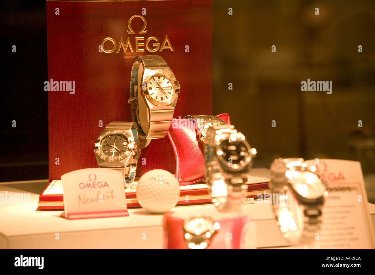 Swiss watches in a zermatt shop Stock Photo - Alamy