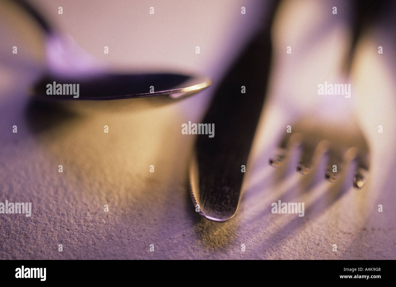 cutlery set symbol Stock Photo - Alamy