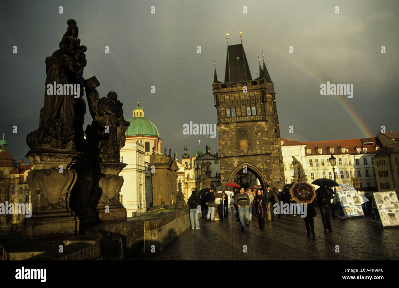 Prague carls bridge hi-res stock photography and images - Alamy