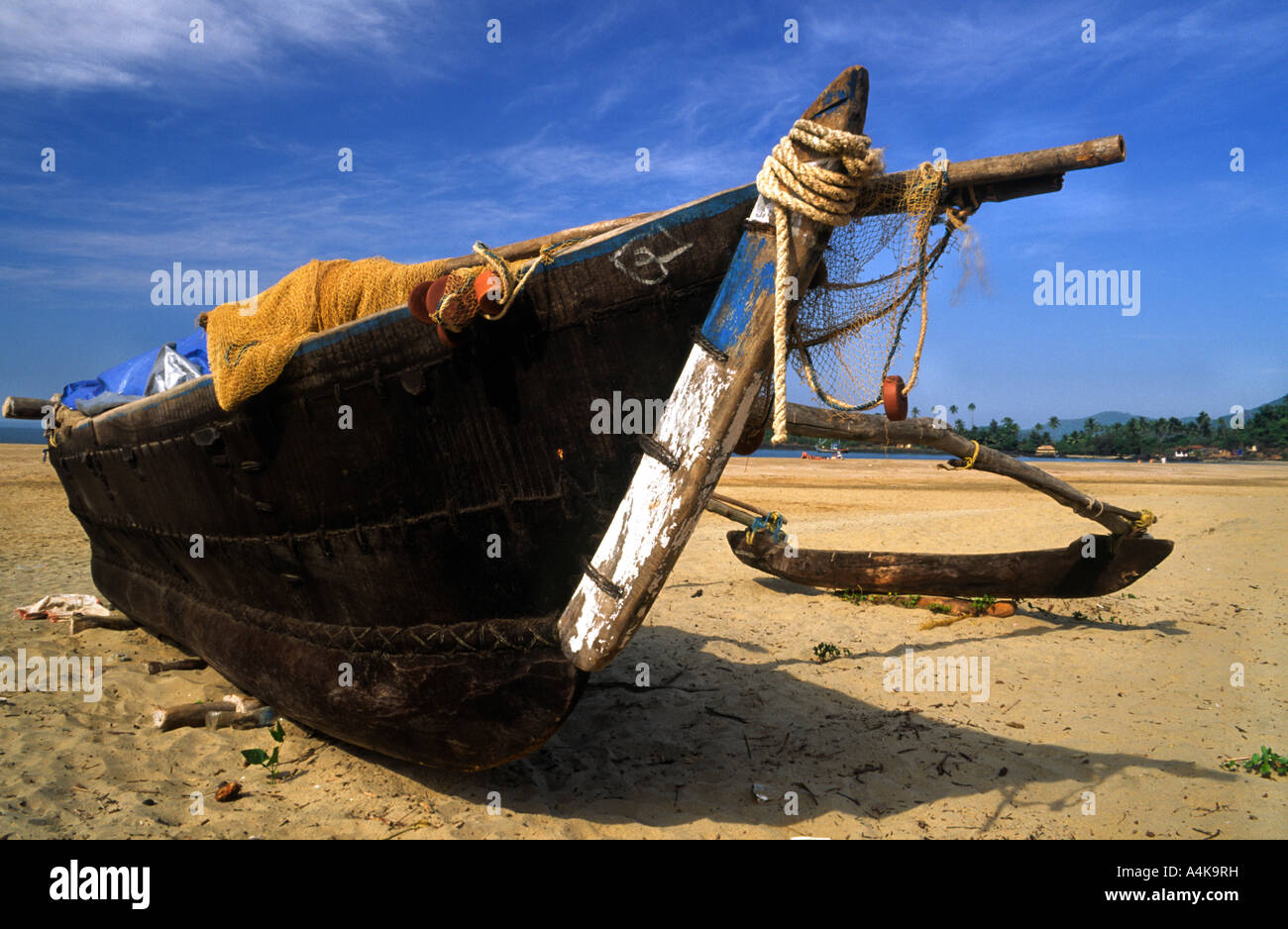 Fishing boat, Goa India Stock Photo - Alamy