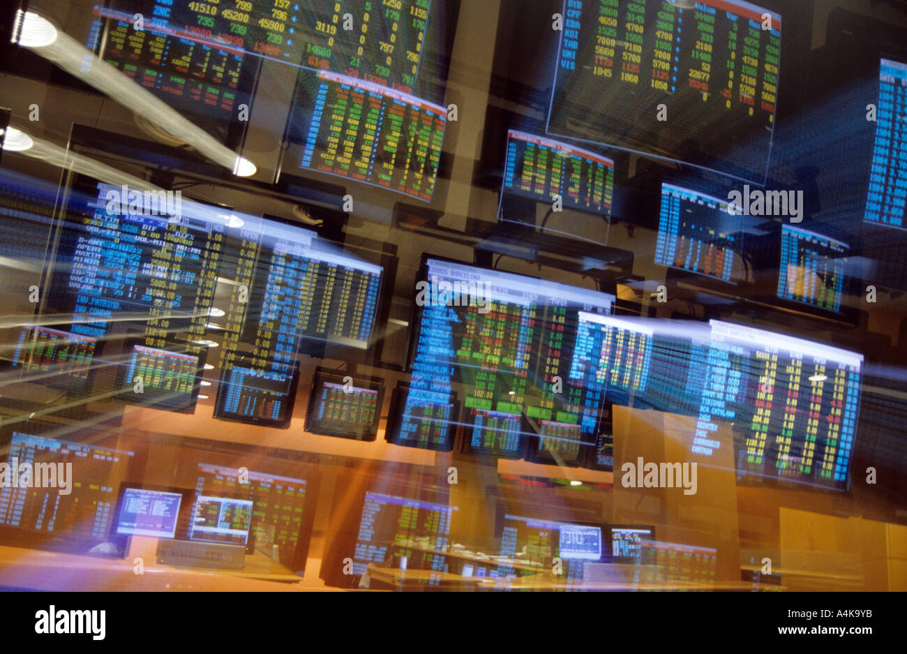 financial results screens Stock Photo - Alamy