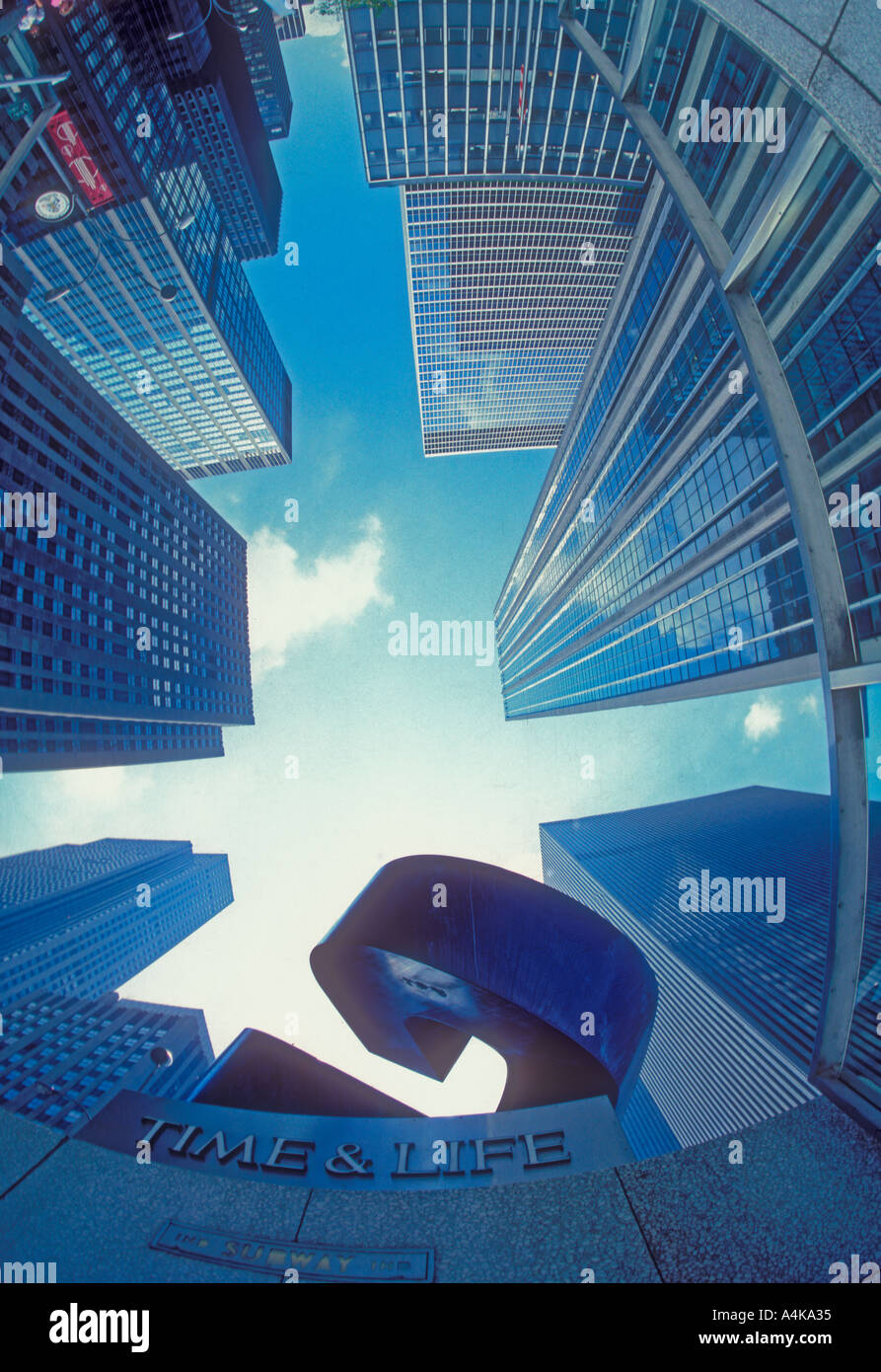 fish eye view of New York City Stock Photo - Alamy