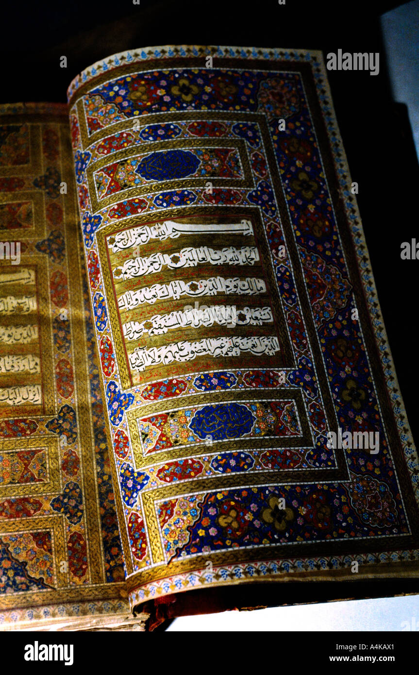 Old Koran Restored Stock Photo - Alamy