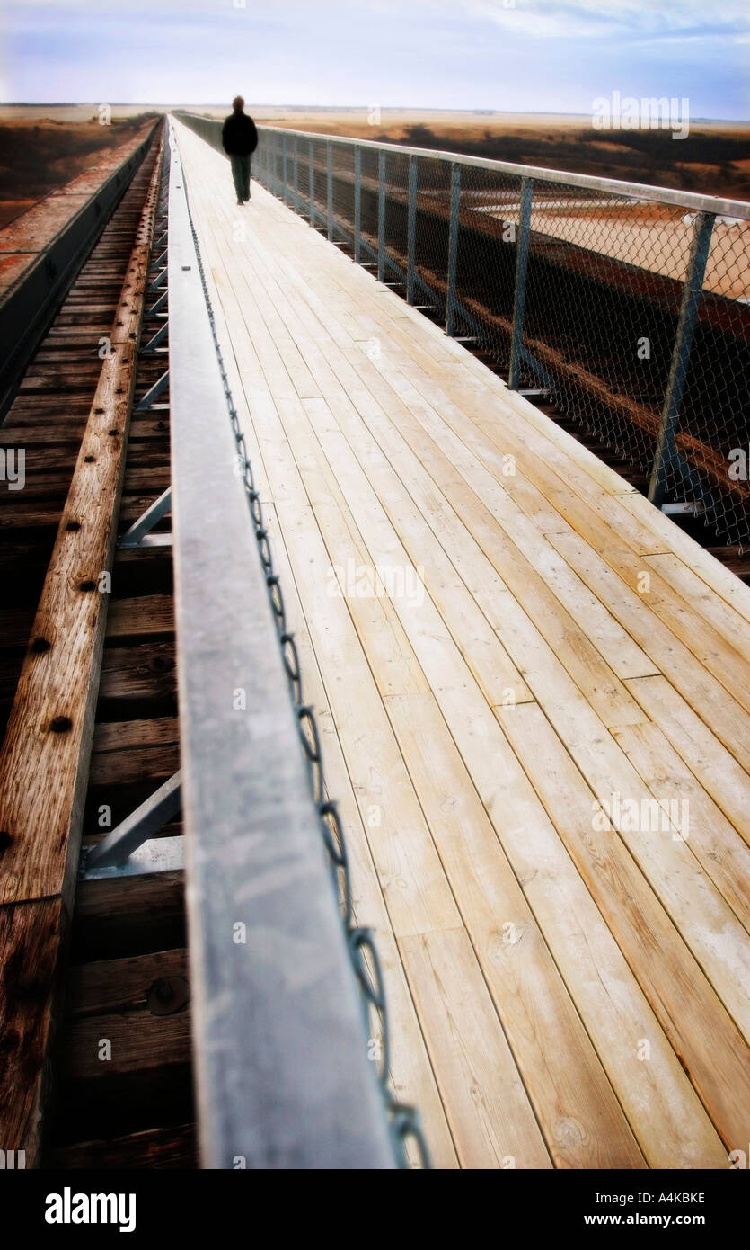 Walking on a fence hi-res stock photography and images - Alamy