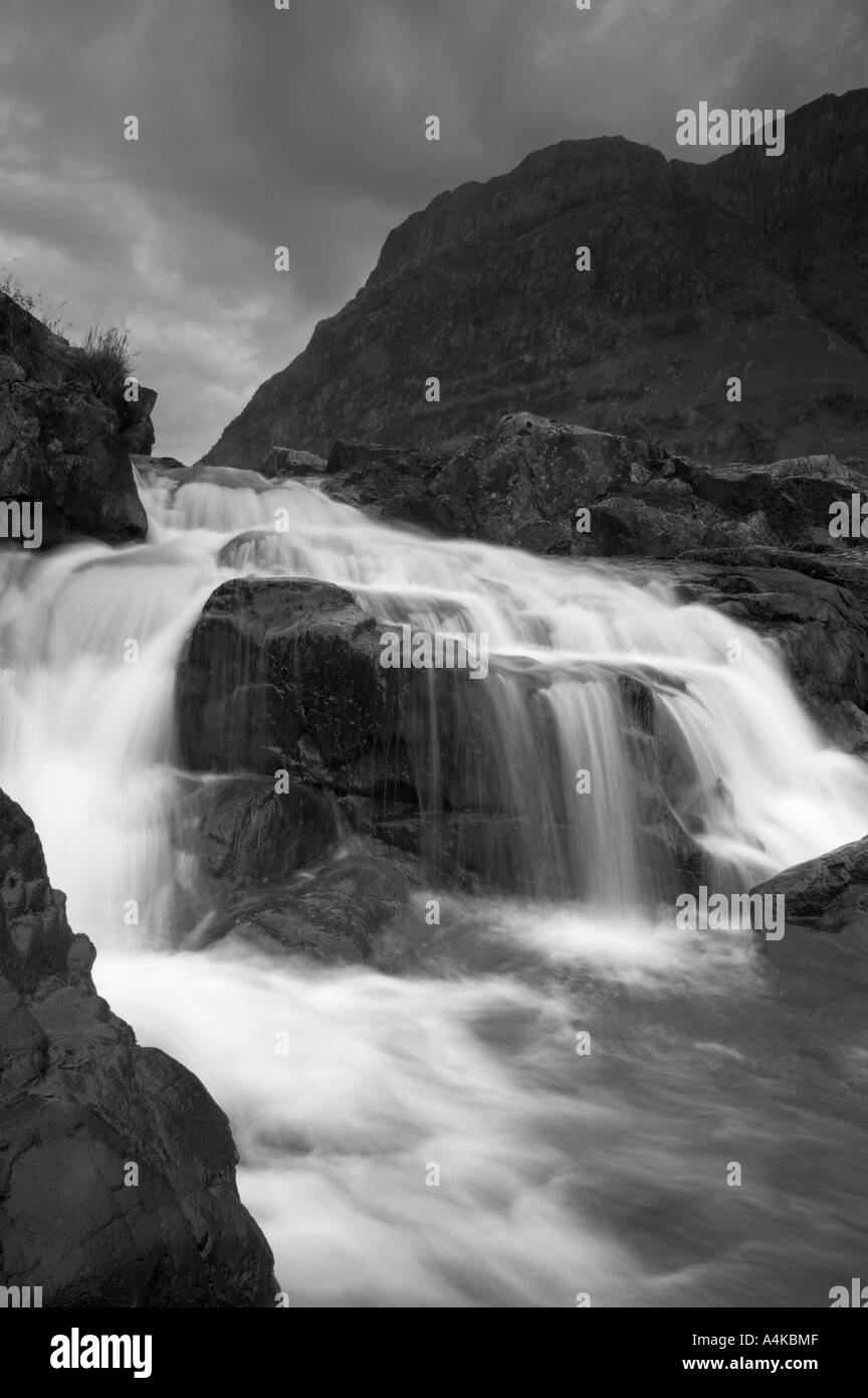 Waterfall at Glen Coe, Scotland Stock Photo - Alamy