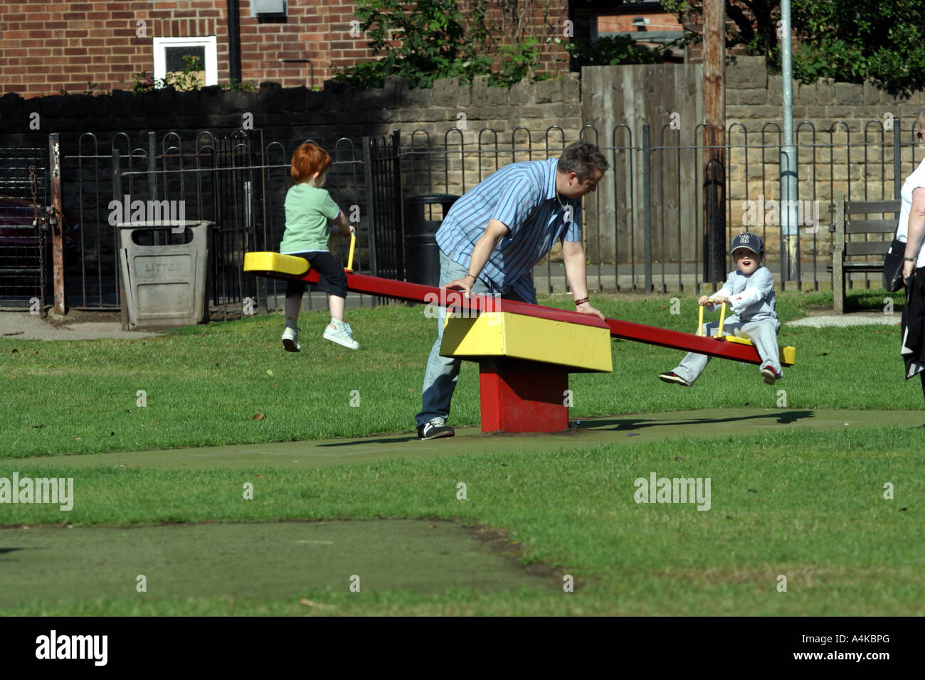 3rd August 2006. Children’s park in the outskirts on Nottingham, Burton ...