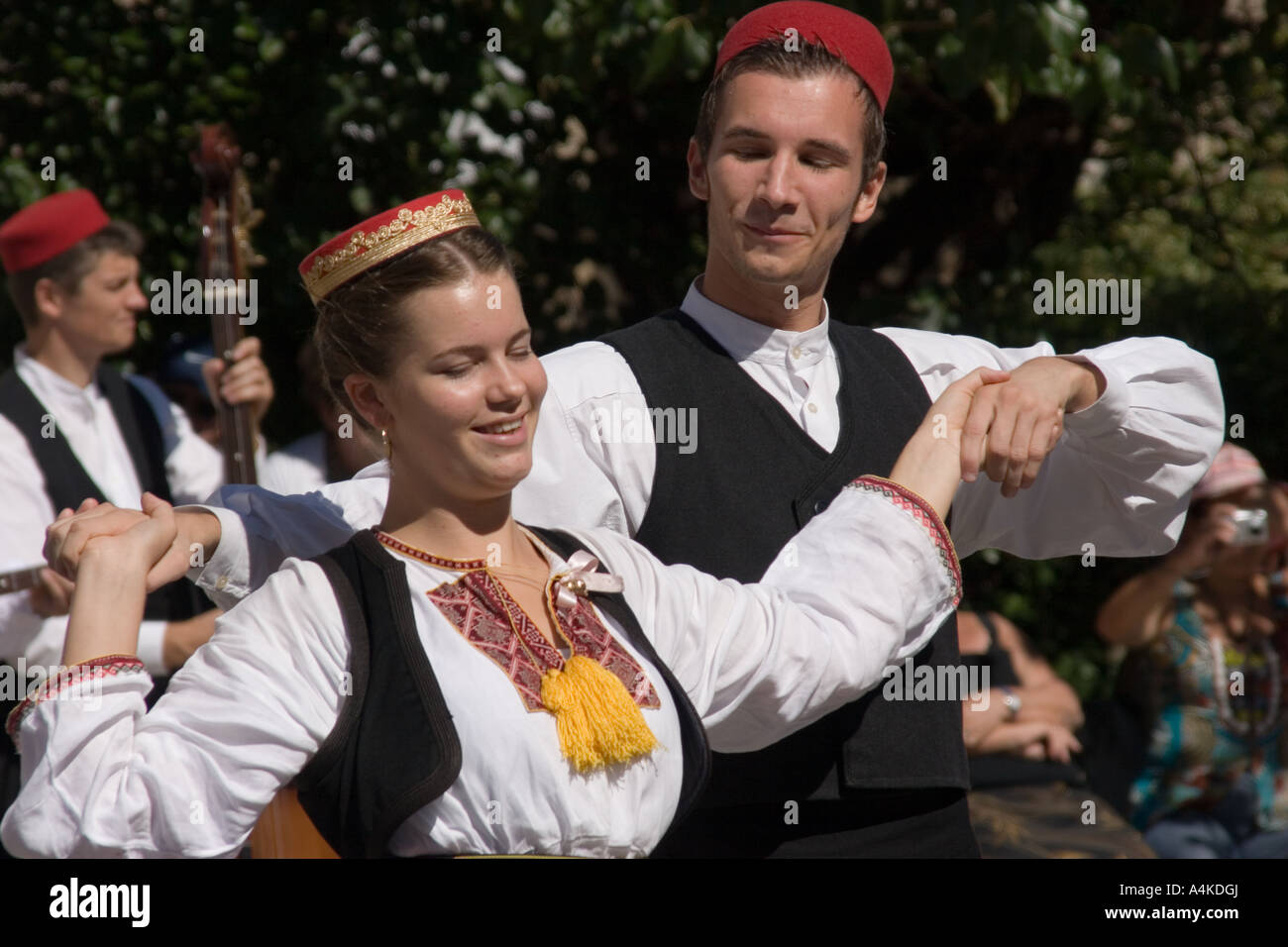 Traditional Croatian Dancers in cilipi Croatia dubrovnik cilipi Stock ...
