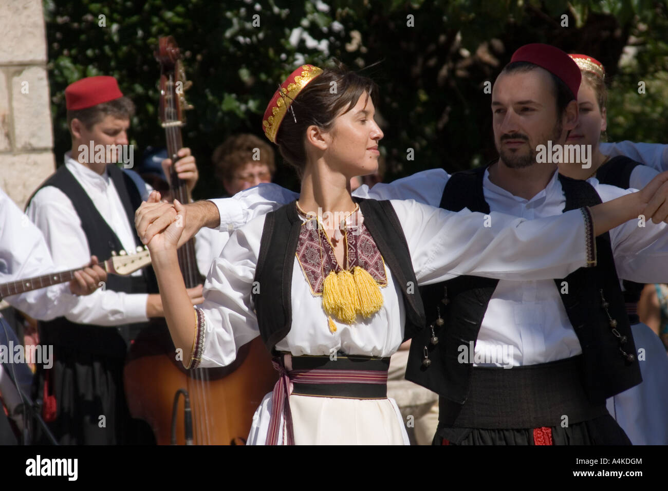 Traditional Croatian Dancers in cilipi Croatia dubrovnik cilipi Stock ...