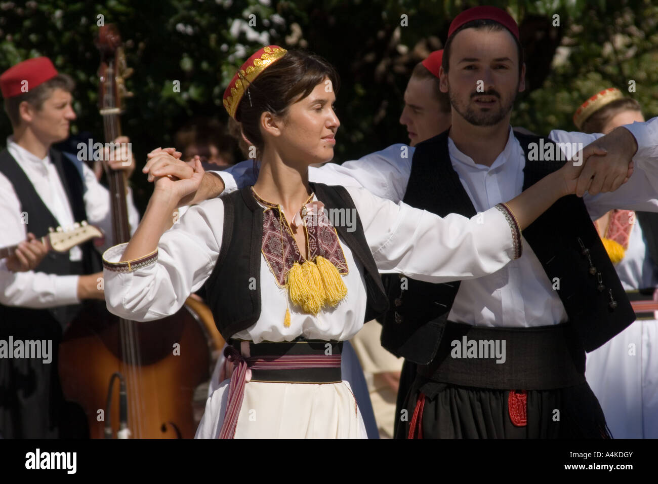 Traditional Croatian Dancers in cilipi Croatia dubrovnik cilipi Stock ...