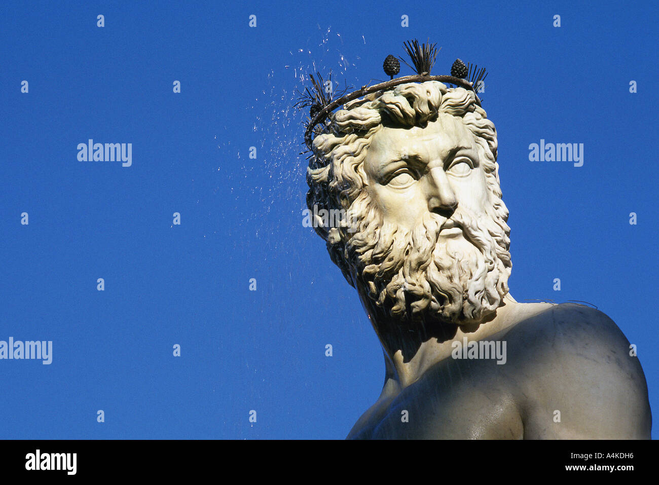 Italy, Florence, Fonte del Nettuno, statue of Neptune Stock Photo - Alamy