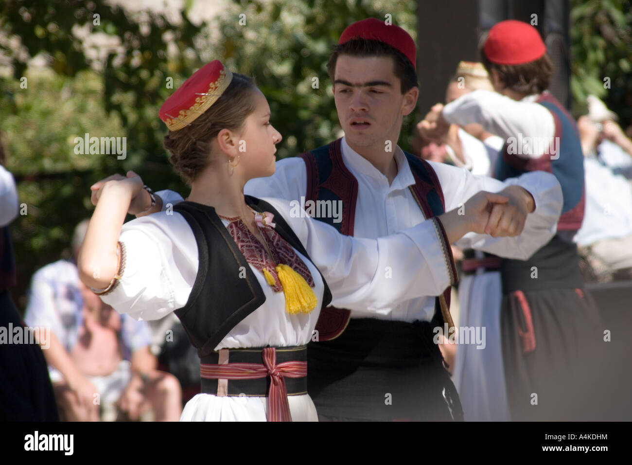 Traditional Croatian Dancers in cilipi Croatia dubrovnik cilipi Stock ...