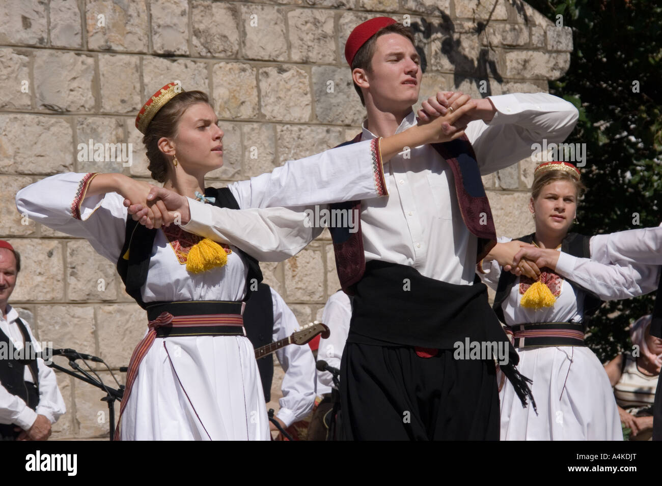 Traditional Croatian Dancers in cilipi Croatia dubrovnik cilipi Stock ...