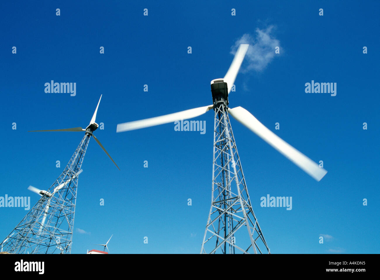 Two windturbines hi-res stock photography and images - Alamy