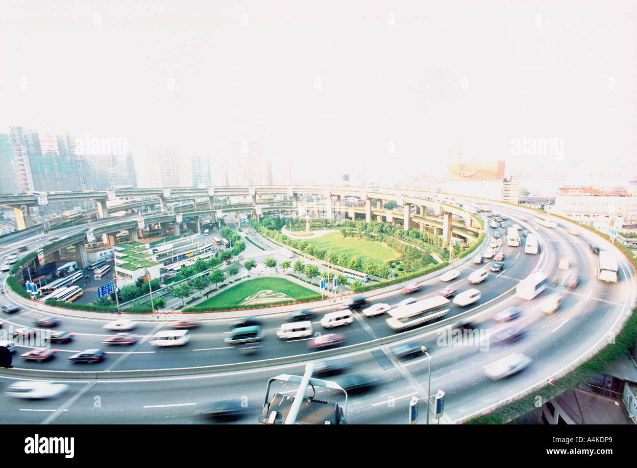 China, Shanghai, overpass Stock Photo - Alamy