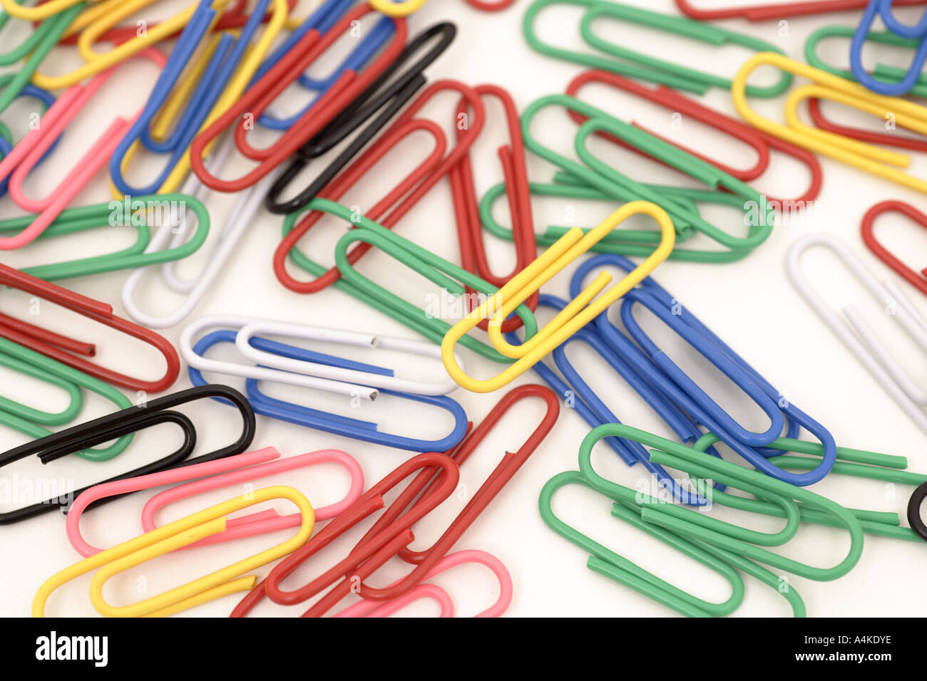Colourful paper clips Stock Photo - Alamy