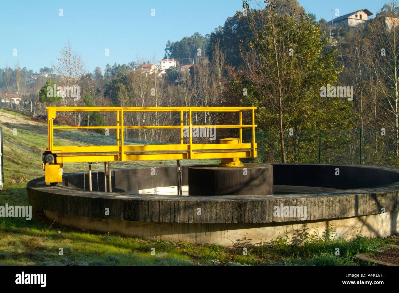 detail of a sedimentation tank in a wastewater treatment works Stock ...