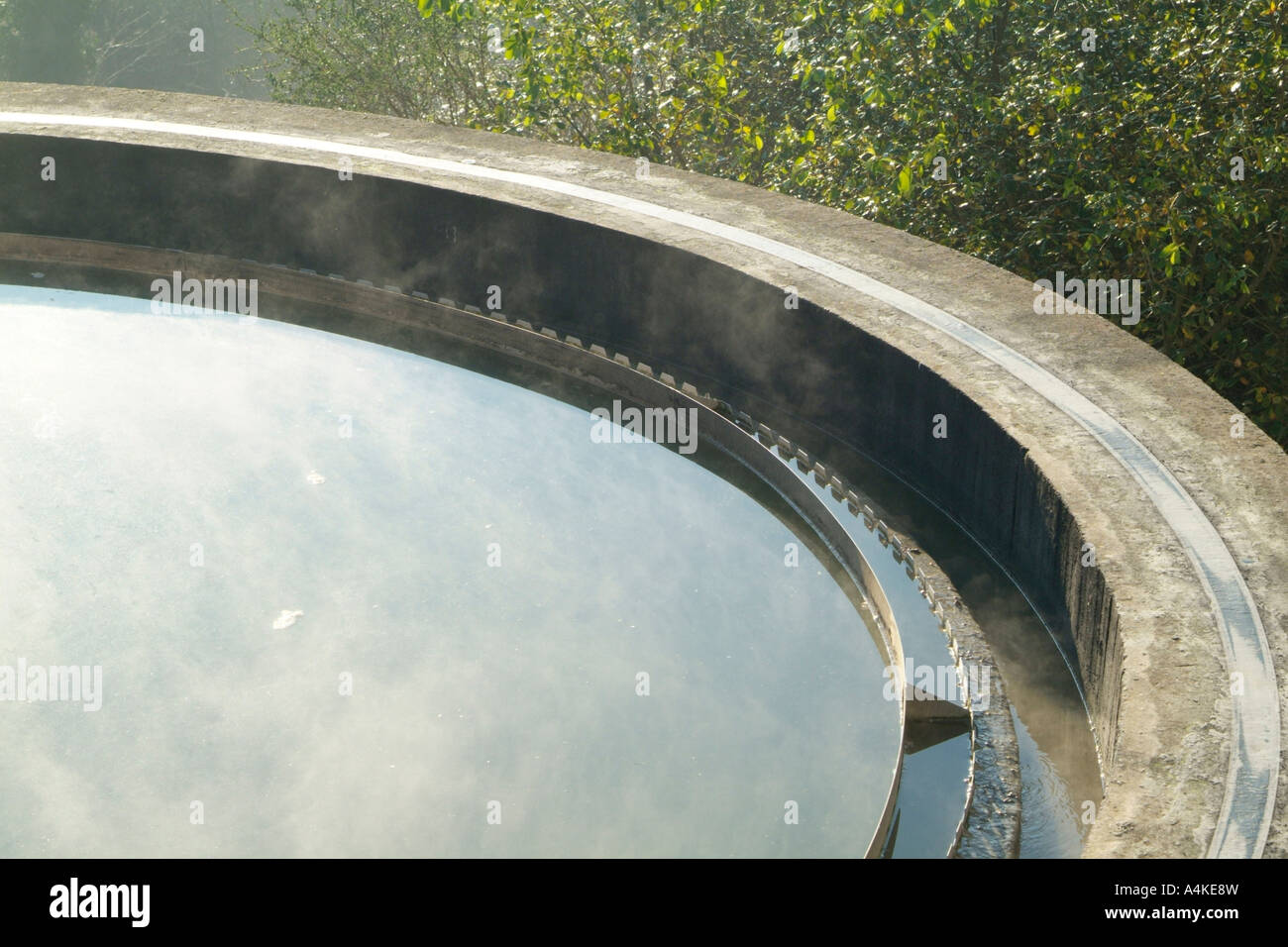 sedimentation tank in a wastewater treatment works Stock Photo - Alamy