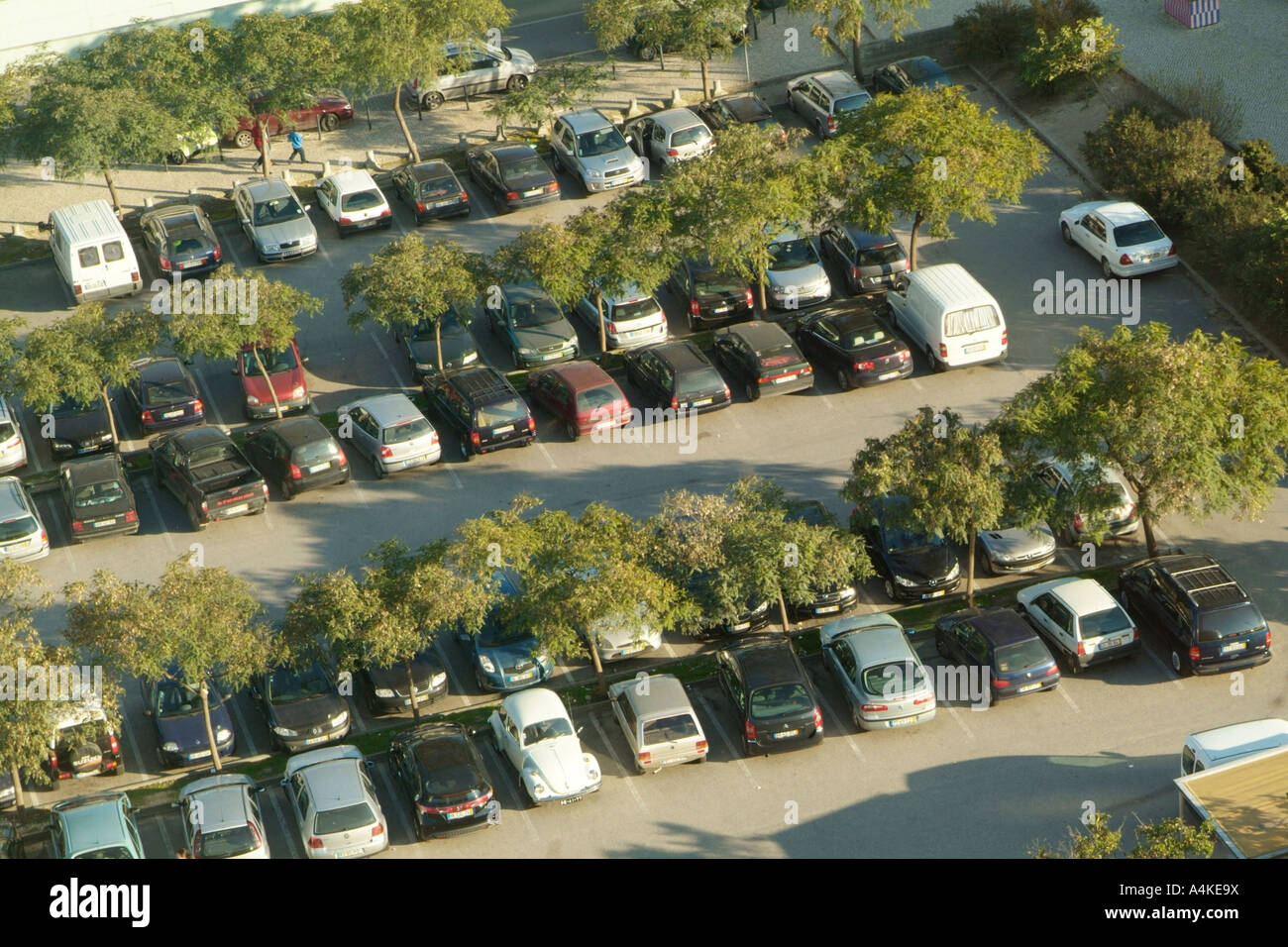 aerial view of a car park Stock Photo - Alamy