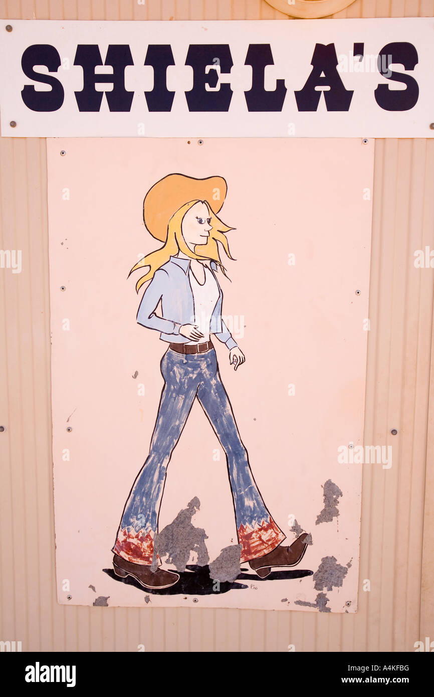 Toilet Sign in the Australian Out Back Stock Photo - Alamy