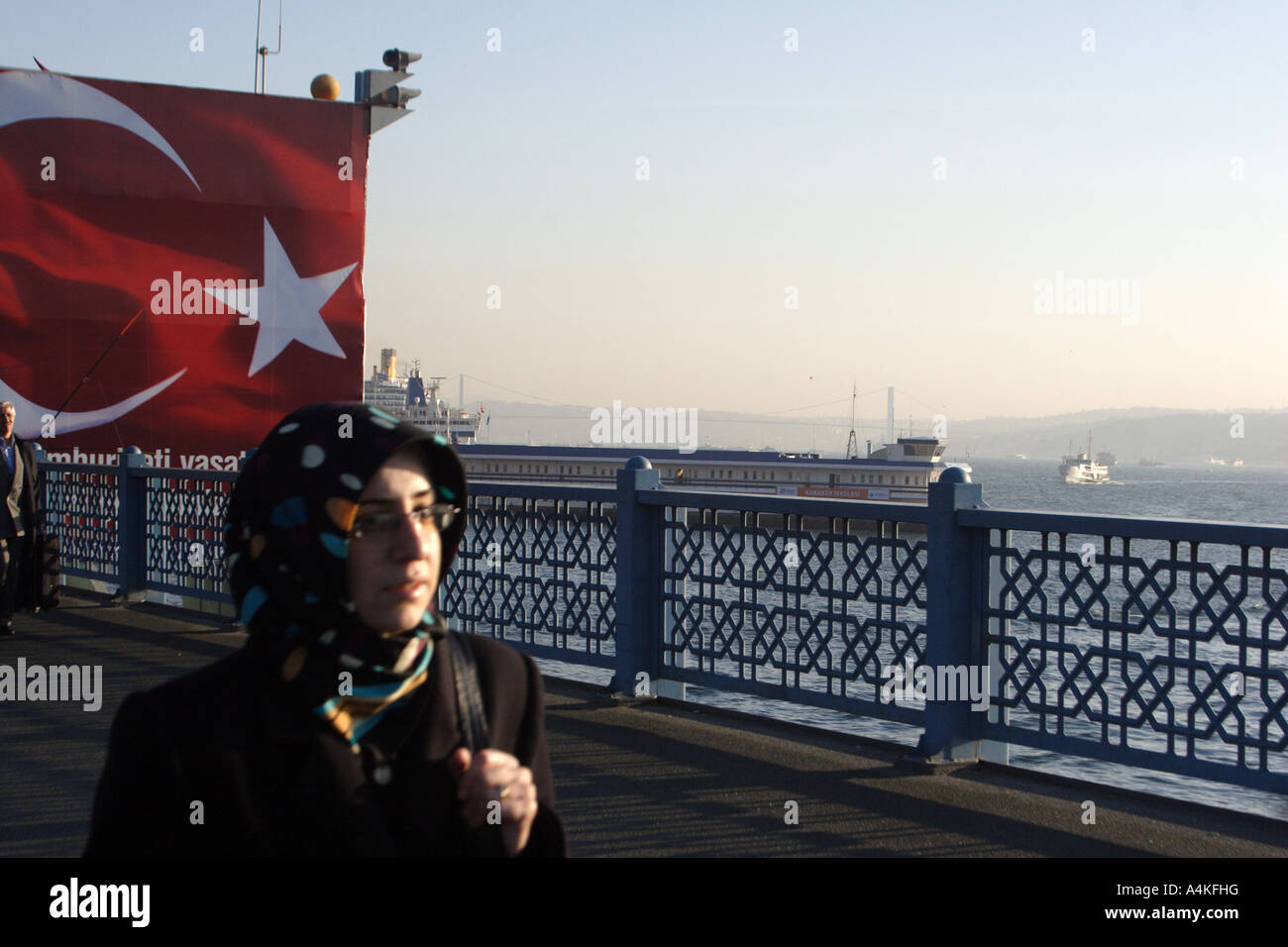 Galata bridge walk hi-res stock photography and images - Alamy